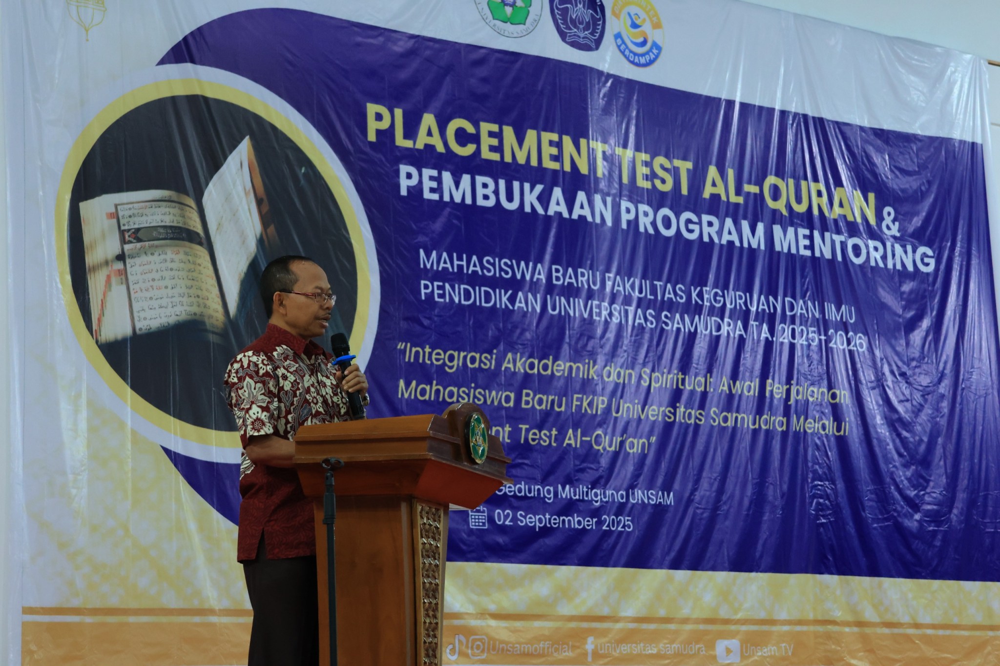 851 Mahasiswa Baru FKIP Unsam Ikuti Placement Test Baca Al-Qur'an ...